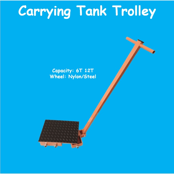 Toyu 6-12 Tons Carrying Tank Trolley Nylon And Steel Wheel Heavy Duty ...