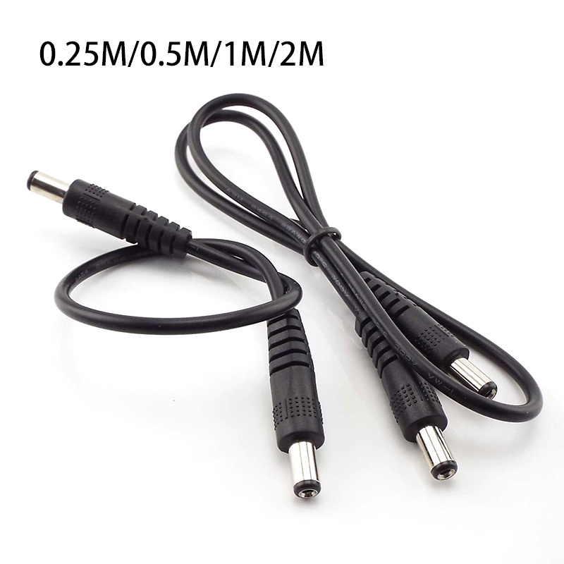 12V 3A DC Male to Male Power Supply Diy Cord Cable 5.5*2.1mm Male CCTV ...