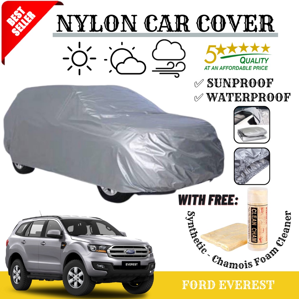 FORD EVEREST CAR COVER NYLON | WATERPROOF | HIGH QUALITY | WITH FREE ...