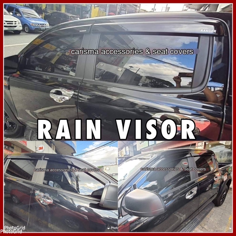 Ford RANGER RAIN VISOR 2016-2022 (ranger accessories) | Shopee Philippines
