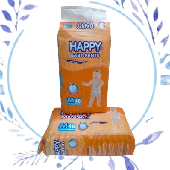 (2 PACKS OF 48PCS) HAPPY BABY PANTS DIAPER x96PCS (MEDIUM - XXXL ...