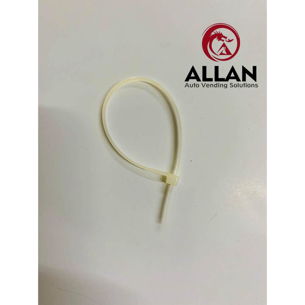 Allan Fastener Packaging Electrical Cable Tie White 10cm Long(1000pcs ...