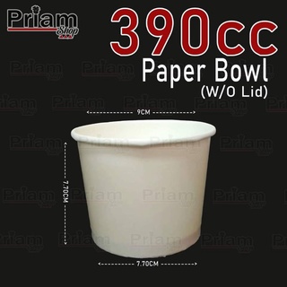 390cc Paper Bowl 50pcs/pack (with or without lid) | Shopee Philippines