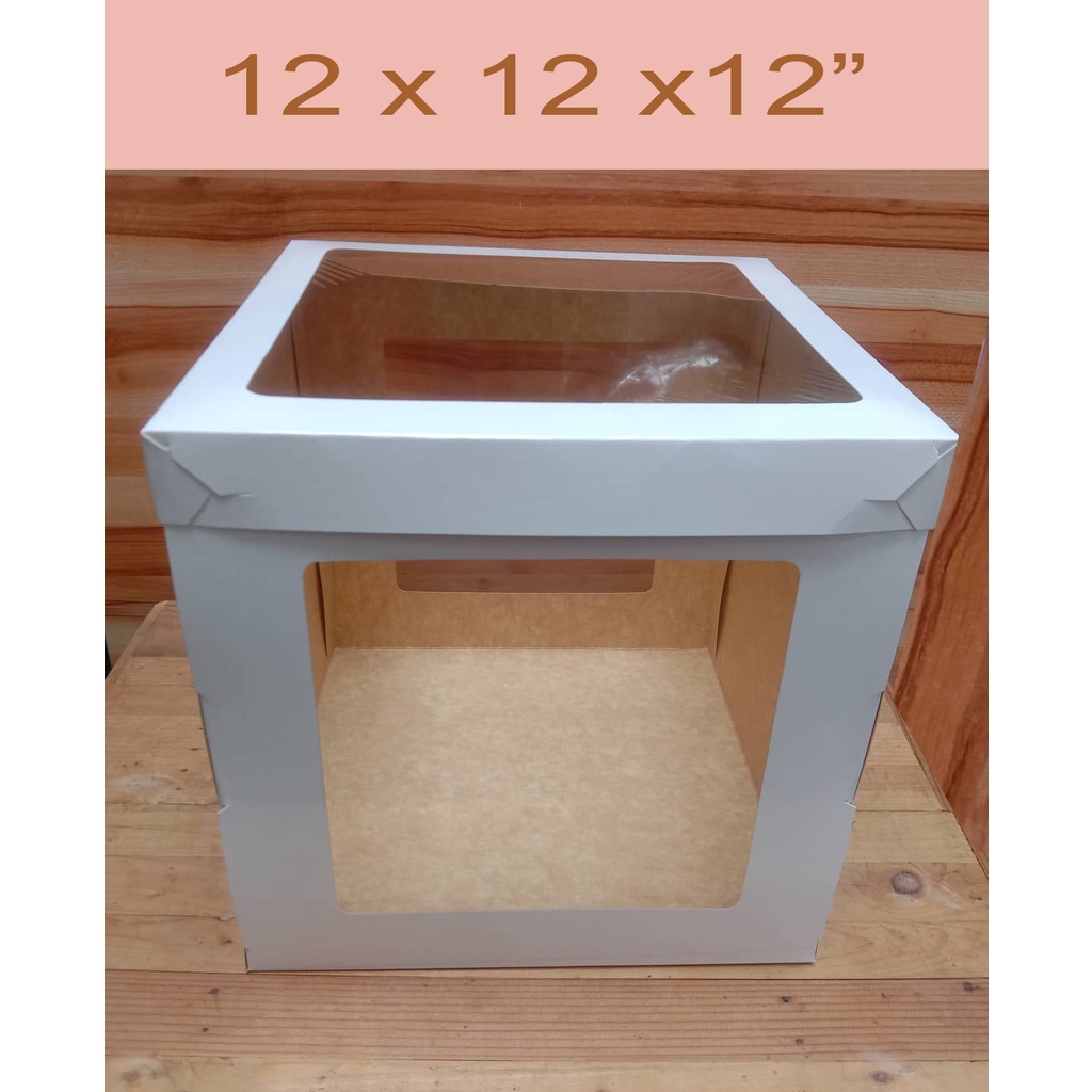 12x12x12 tall cake box in packs of 5pcs ( reversible box only ...