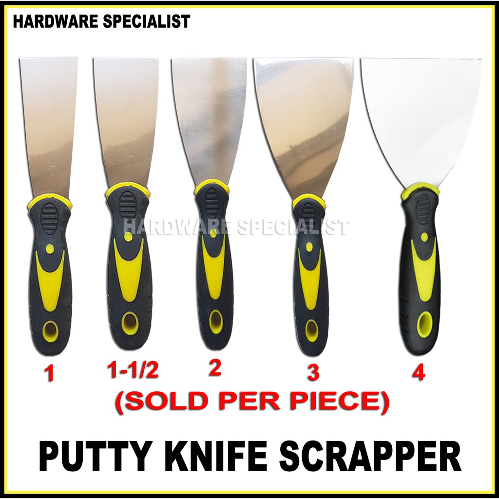Putty Knife Scraper 1", 1-1/2", 2," 3" Or 4" SOLD PER PIECE | Shopee ...
