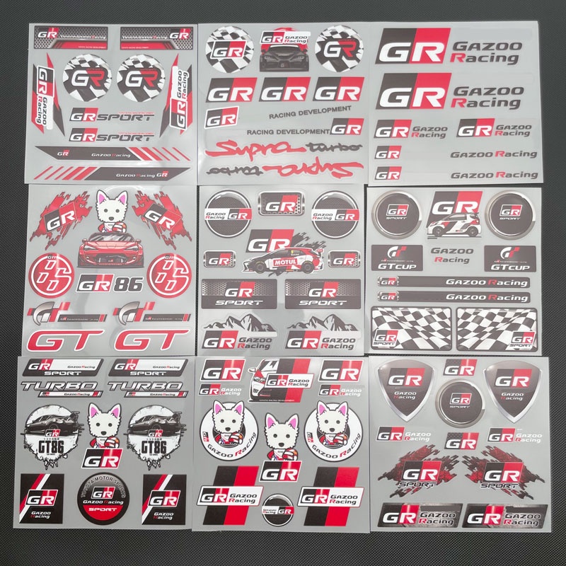 Sport Mode Car Sticker GR GAZOO Racing Logo Car Windshield Sticker For ...
