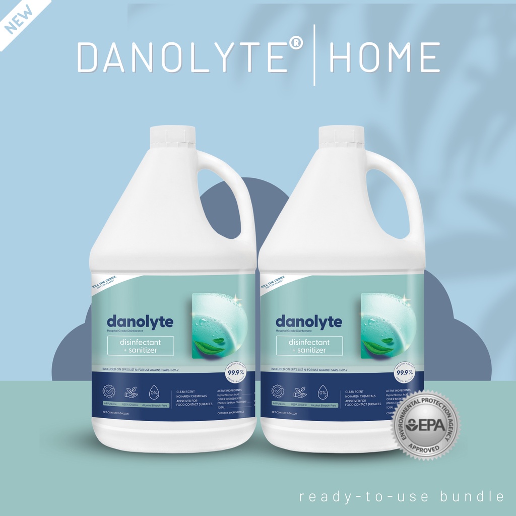 2 containers of 1 Gallon Danolyte® Home BUNDLE, All-Purpose ...