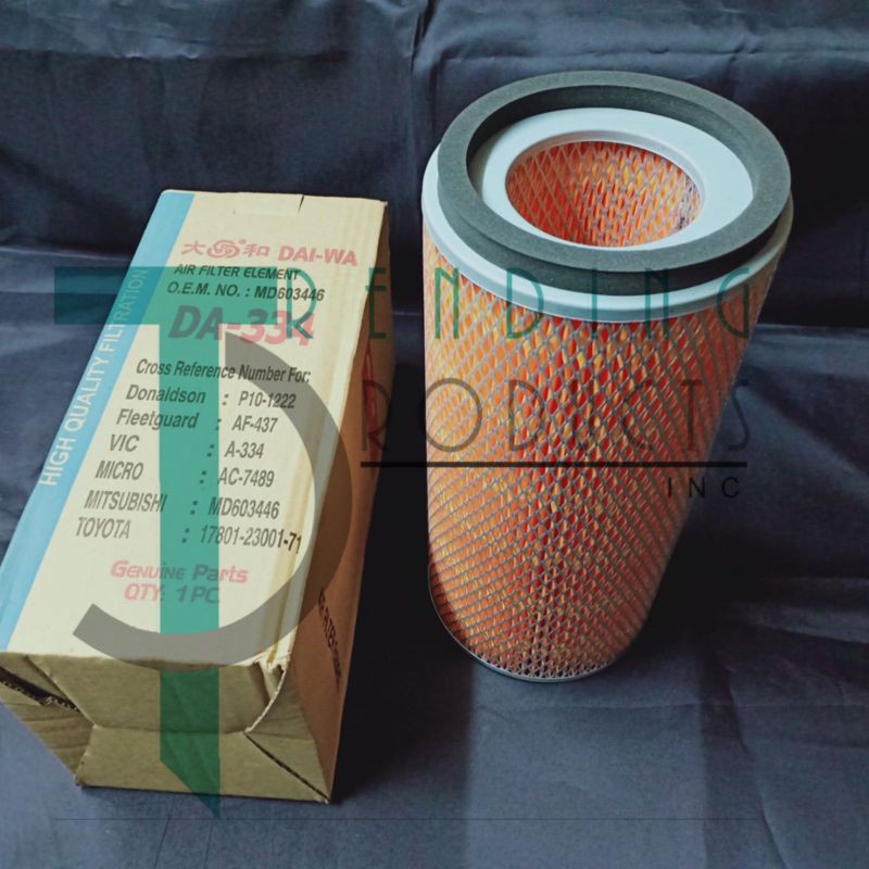 Daiwa Air Filter DA-334 for MITSUBISHI PAJERO LOCAL 2500, (4D56, 56T ...