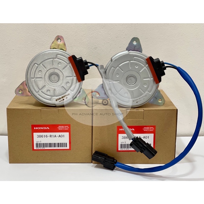 Combo Honda City Fan Motor Radiator / Condenser 2014-Up 38616-R1A-A01 ...