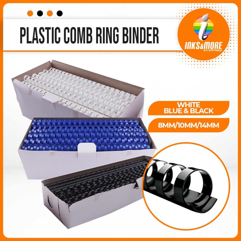 Plastic Ring Binder 100pcs A4 Size 21 holes 50 - 150 sheets Capacity ...