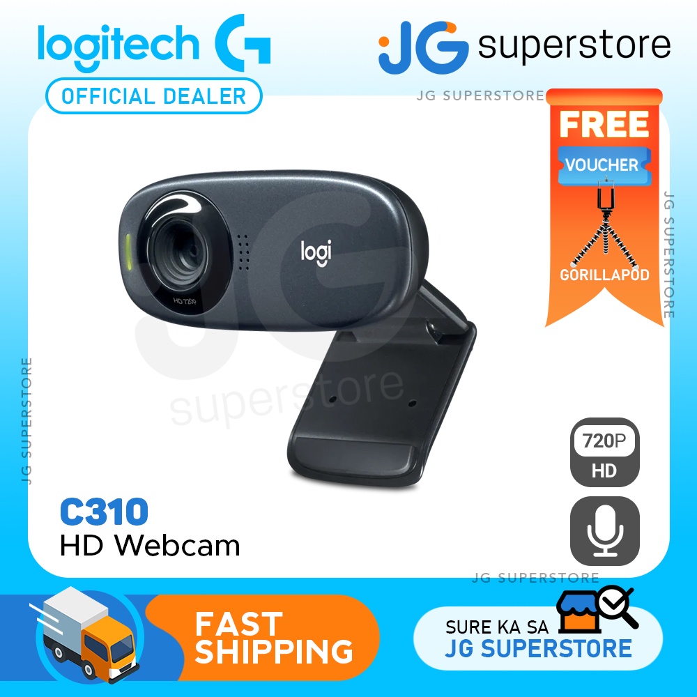 [CLEARANCE] Logitech C310 Webcam HD 720p 30fps Widescreen Computer ...