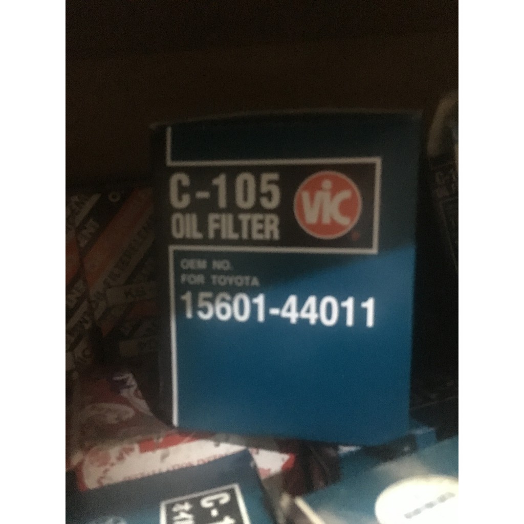 VIC C-105 OIL FILTER 1L/2L/3L/REVO/HIACE/LITEACE/4RUNNER | Shopee ...