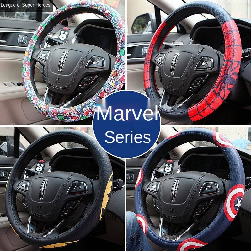 Creative Marvel Anime Car Steering Wheel Cover Summer Four Seasons ...