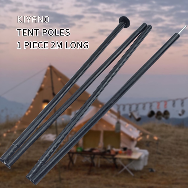 Tarp Poles Flysheet Pole Waterproof Tent Pole Hiking Camping 1 Piece 2m ...
