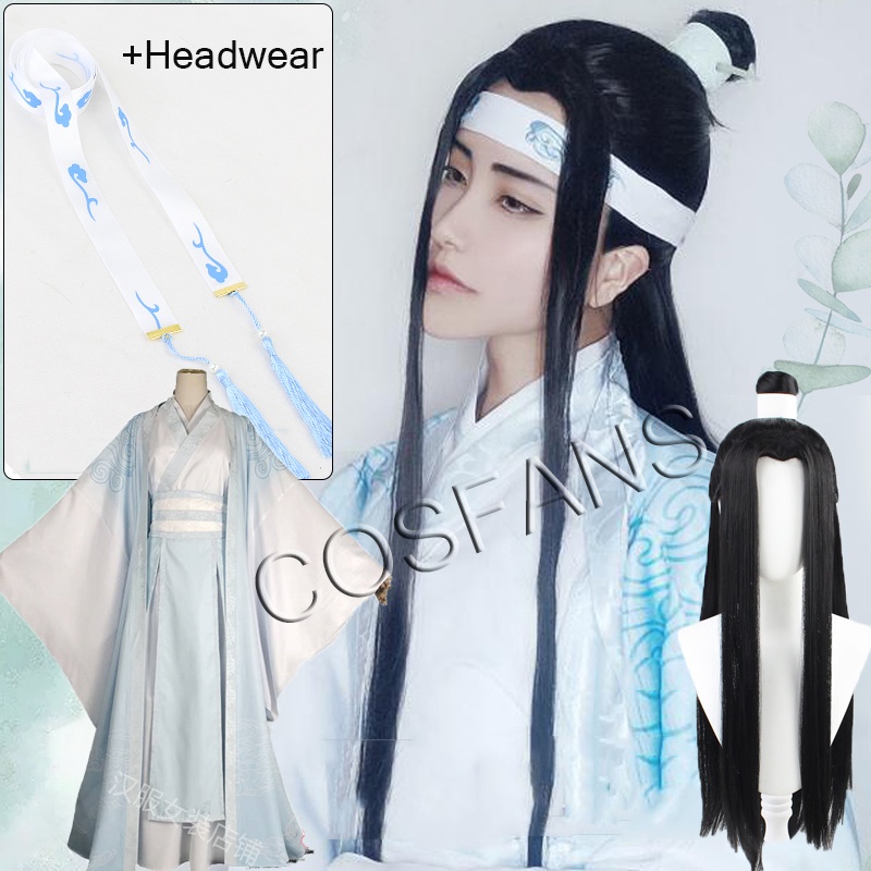 Lan Wangji cosplay Mo Dao Zu Shi Cosplay costume Lan zhan Wig shoes ...
