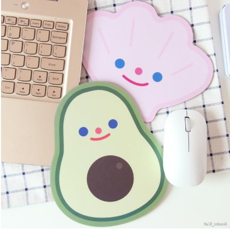 Creative Mini Computer Mouse Pad Cute Smiley Cloud Avocado Mouse Pad ...