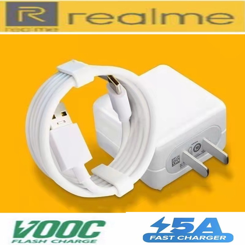 Charger Realme Original 20W Fast Charger VOOC Flash Charging Micro USB ...