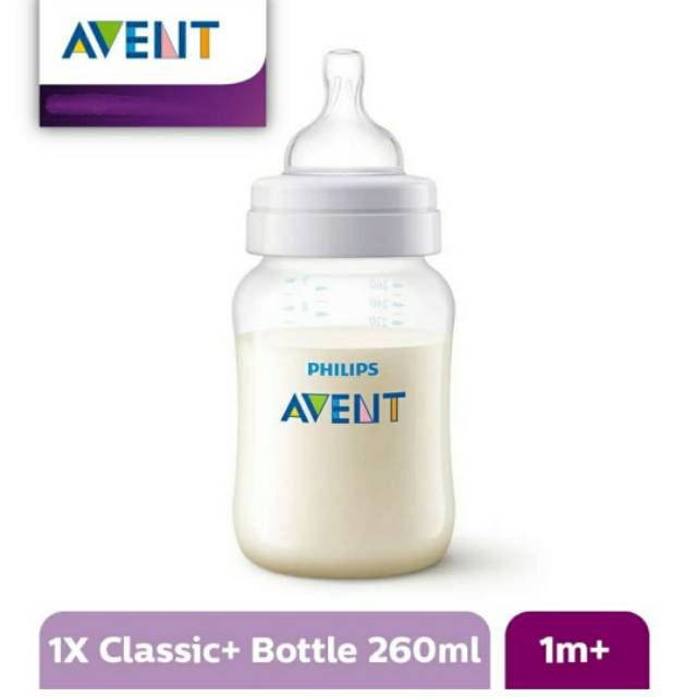 Philips Avent CLASSIC Baby Milk Bottle+260Ml Clear | Shopee Philippines