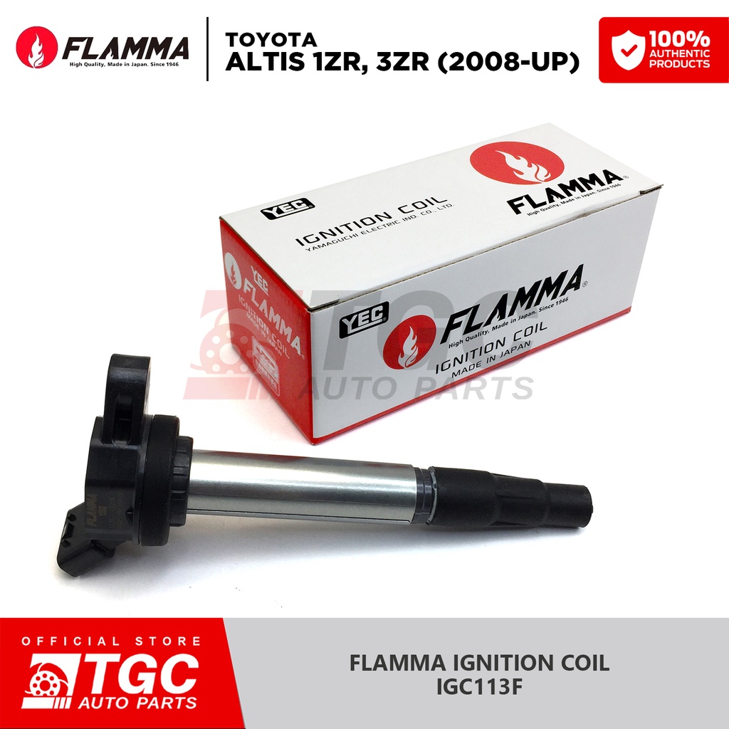 Yec FLAMMA Ignition Coil Toyota Altis 1ZR, 3ZR (2008-up) IGC-113F 90919 ...
