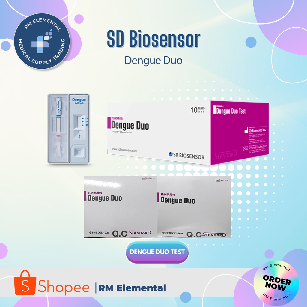 Dengue Duo Test Kit - SD BIOSENSOR(SQ) 10test | Shopee Philippines