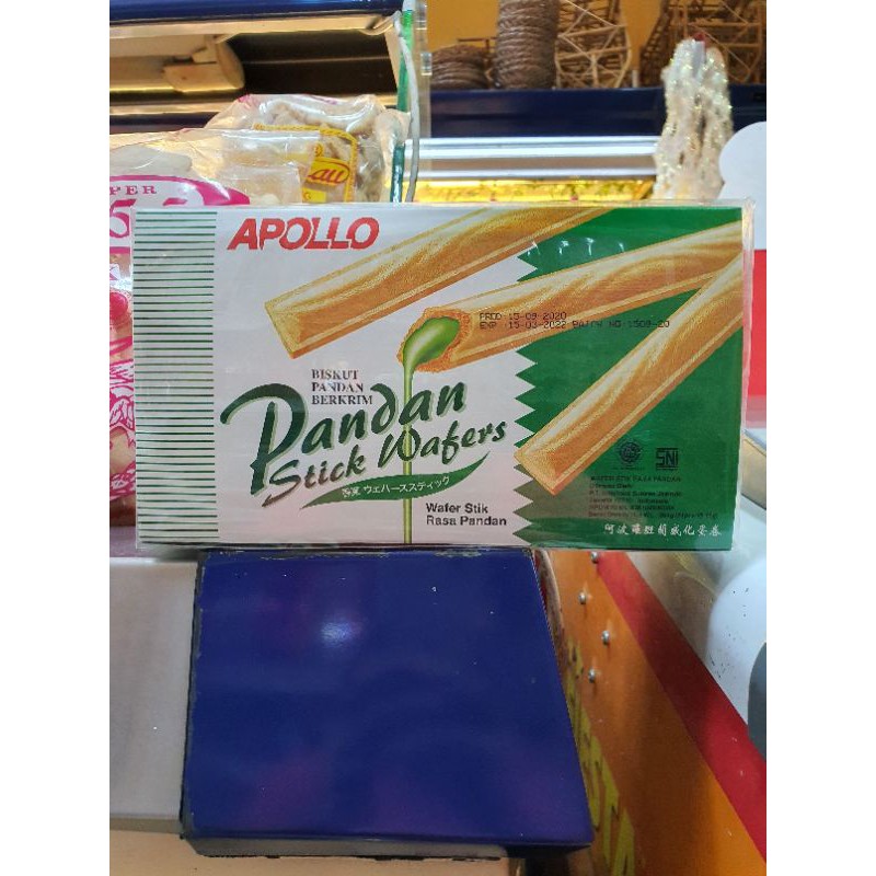 Apollo Pandan Stick Wafers 264gr | Shopee Philippines