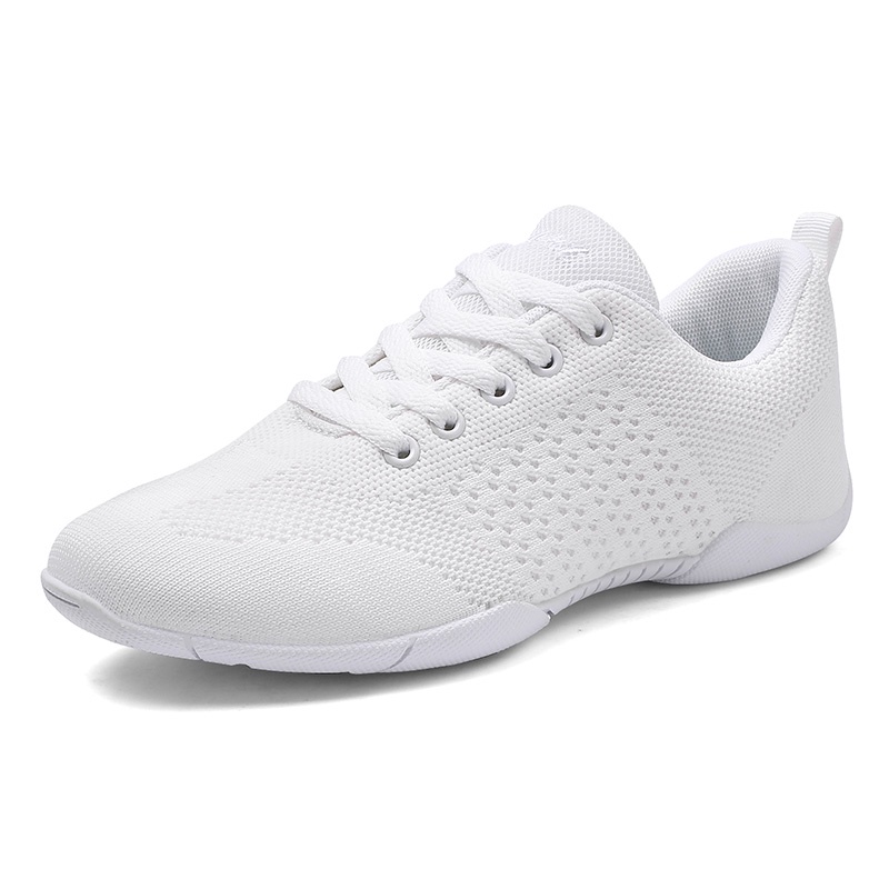 Ready stock competitive cheerleading shoes White aerobics shoes women's ...