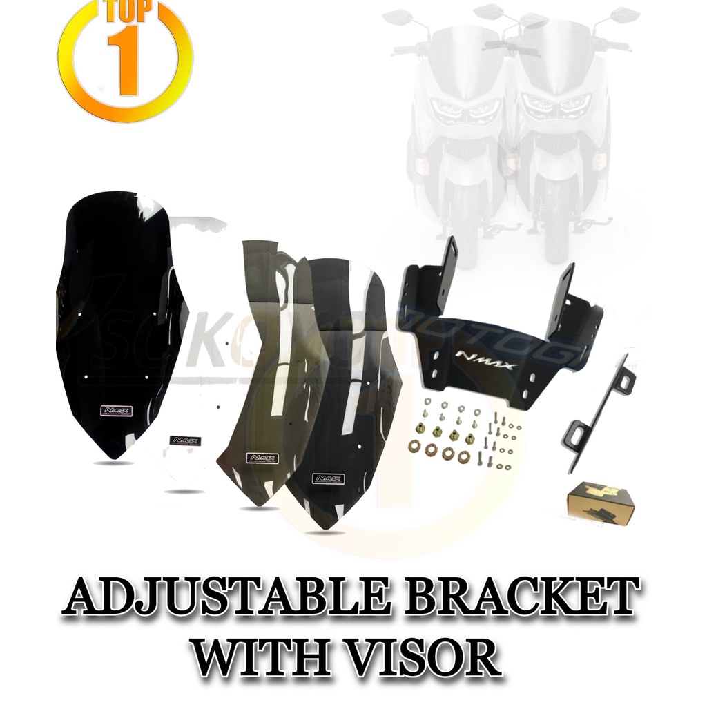 Yamaha NMAX 2021 v2 Windshield Visor, Thickness Aerodynamic Design With ...