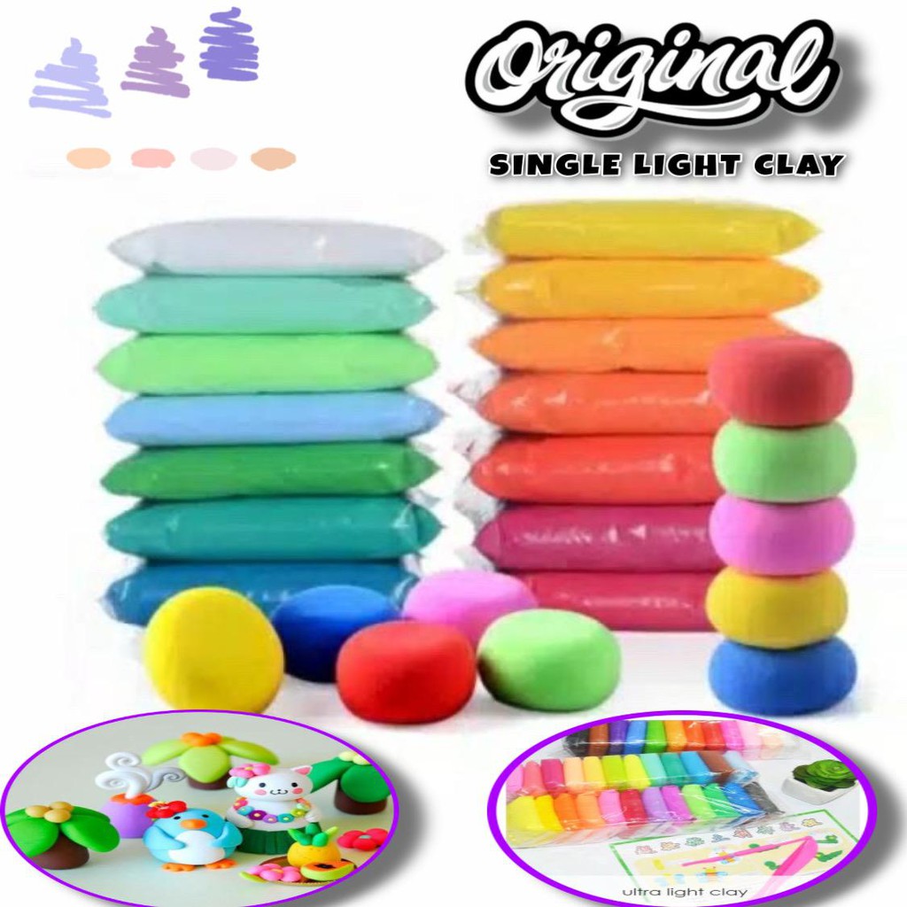 SINGLE LIGHT CLAY/ ultra light clay/ soft clay trains children's crafts ...