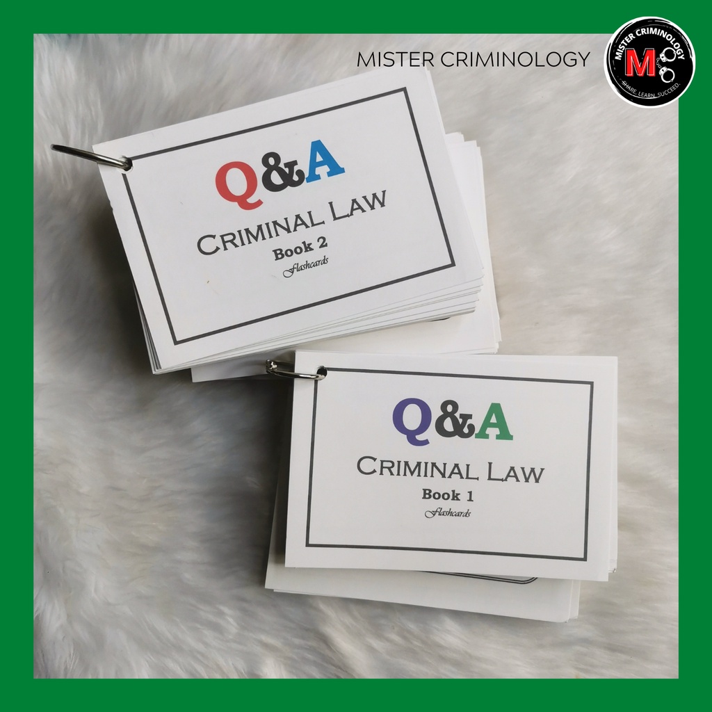 Flashcards - Q&A Criminal Law Book 1 and 2 | READ DESCRIPTION ...