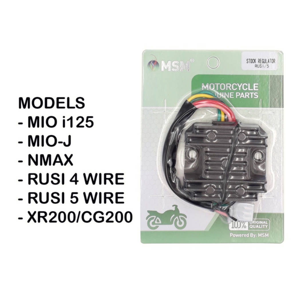 MSM motorcycle regulator MIO i125, MIO-J, NMAX, RUSI 4WIRE, RUSI 5WIRE ...