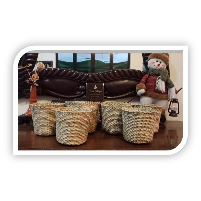 Native Baskets Tikog Mini Set of 3 | 3pcs | souvenirs| Pot Cover for ...