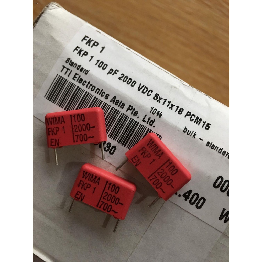Import100PF 2000V Germany WIMA Red Weima Film Capacitor 2000V100PF 101 ...