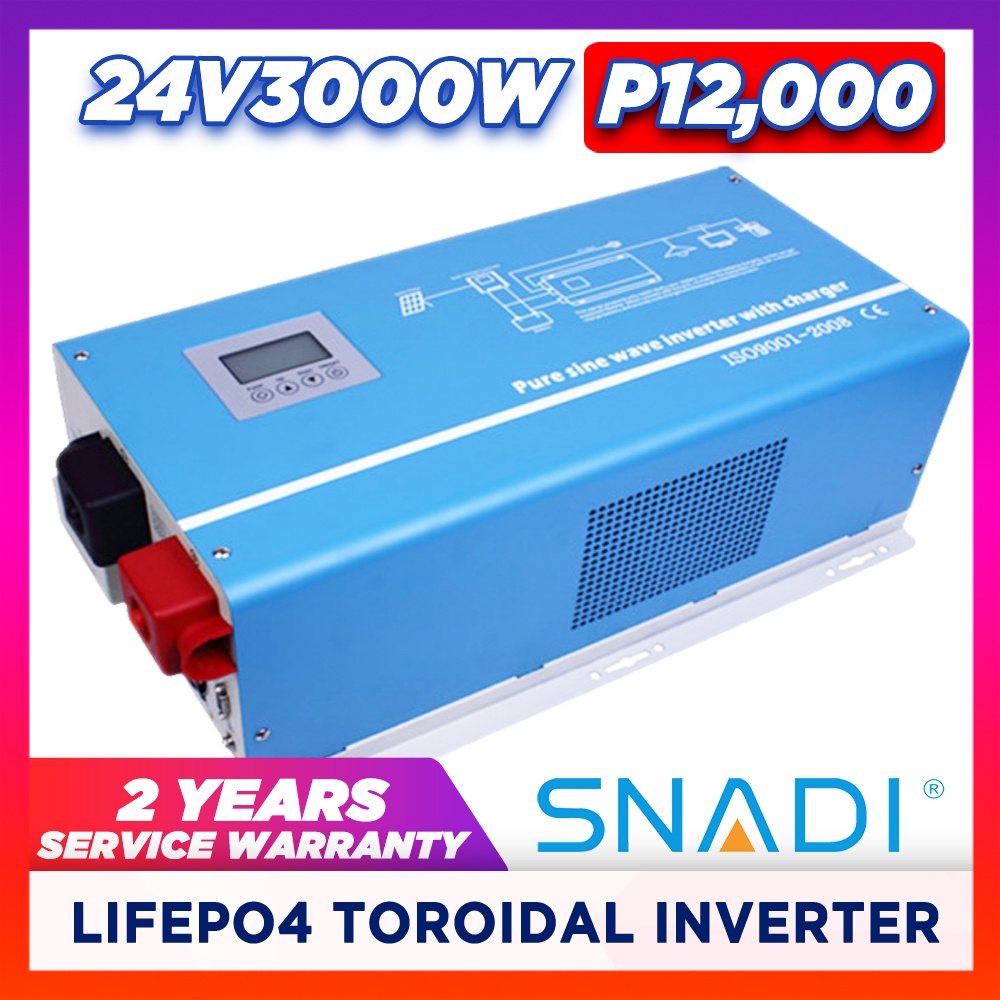 Snadi Inverter Snat Inverter Toroidal Solar Inverter 24V3000W | Shopee ...