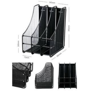 Metal File Frame Black Multi-Layers Rack Office Desk Organizer Layered ...
