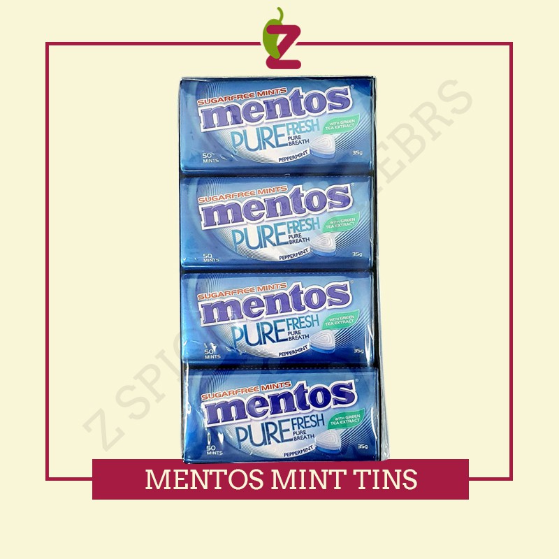 MENTOS PF TIN PEPPERMINT 12 TINS 35g | Shopee Philippines