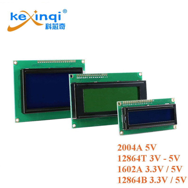 LCD Module 1602 1602A J204A 2004A 12864 12864B LCD Display Module Blue ...