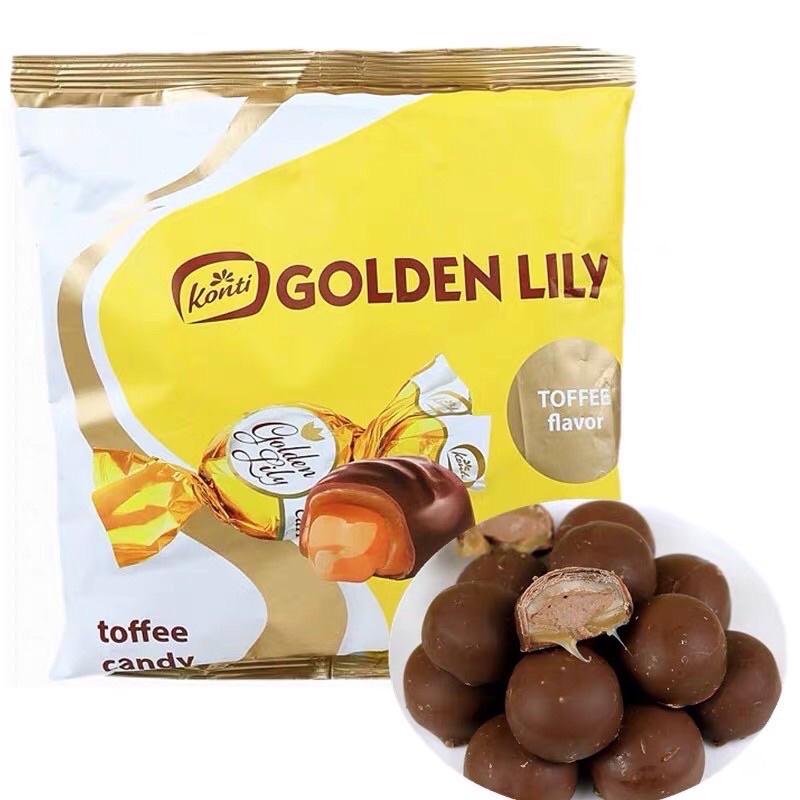 Pack Of 500G KONTI GOLDEN LILY Russian Gold LILY Chocolate Candy ...