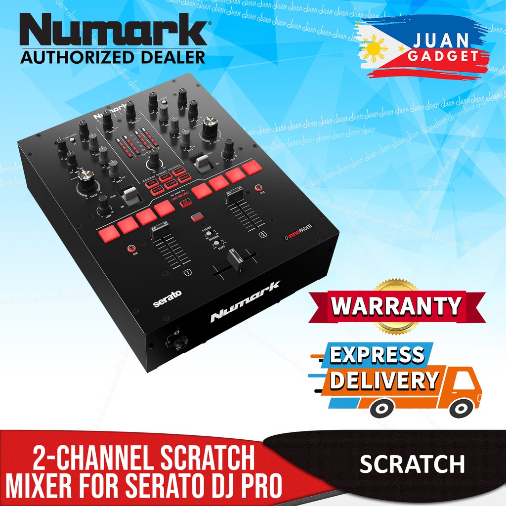Numark Scratch | Two-Channel DJ Scratch Mixer for Serato DJ Pro, 6 ...