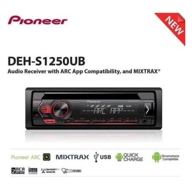 PIONEER DEH-S1250UB CAR STEREO WITH USB,ANDROID SMARTPHONE SUPPORT, | Shopee Philippines