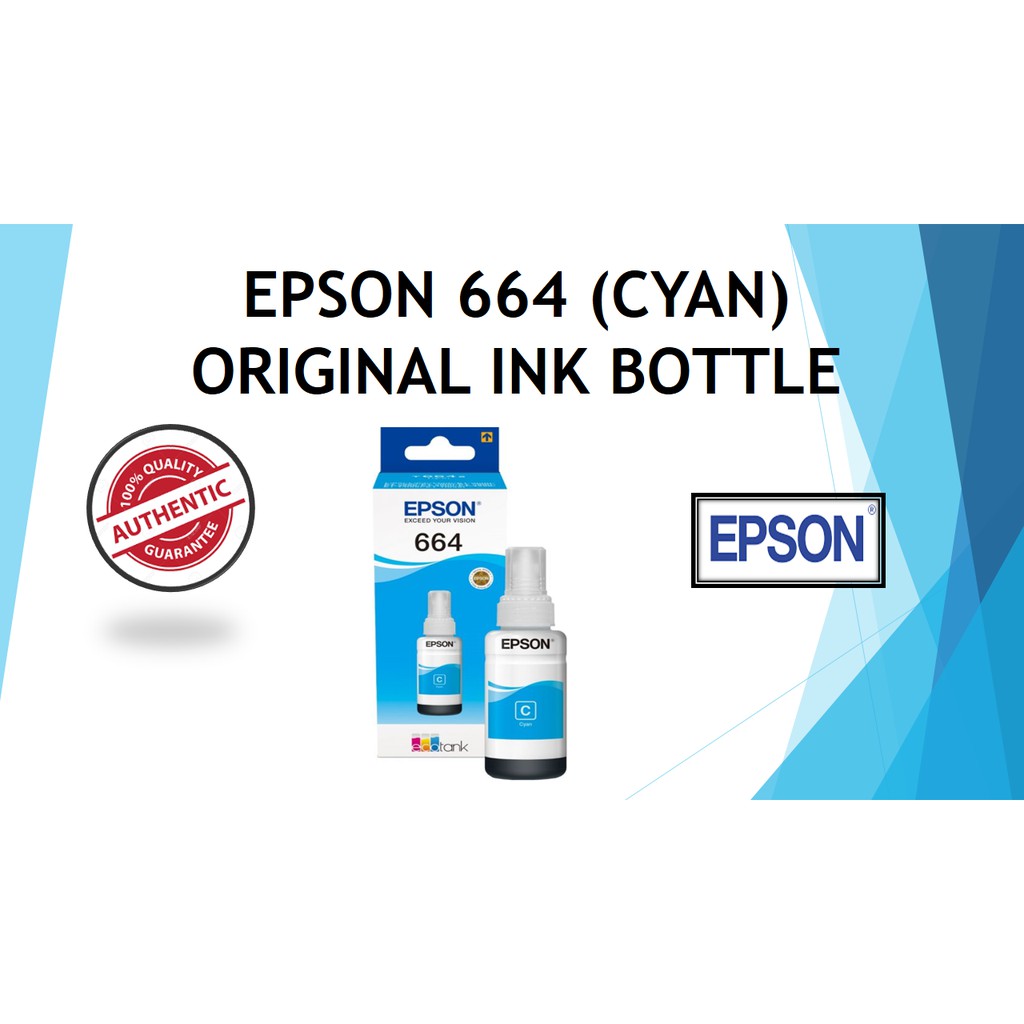 Epson 664 Cyan Genuine Original Refill Ink 70ml | Shopee Philippines