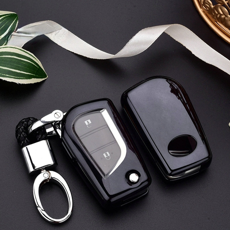 Fashion Soft TPU Remote Car Key Holder Full Cover Case For Toyota Hilux ...