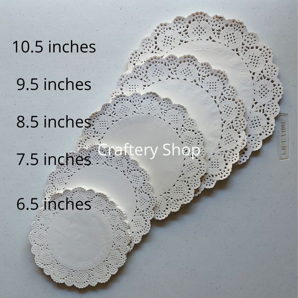 Paper Doilies 10 PIECES 6.5"- 10.5" | Shopee Philippines