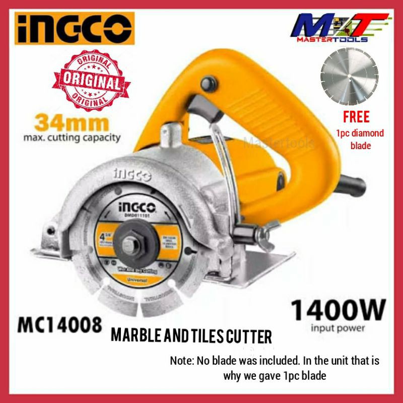 Ingco Marble & Tile Cutter MC14008 | Shopee Philippines