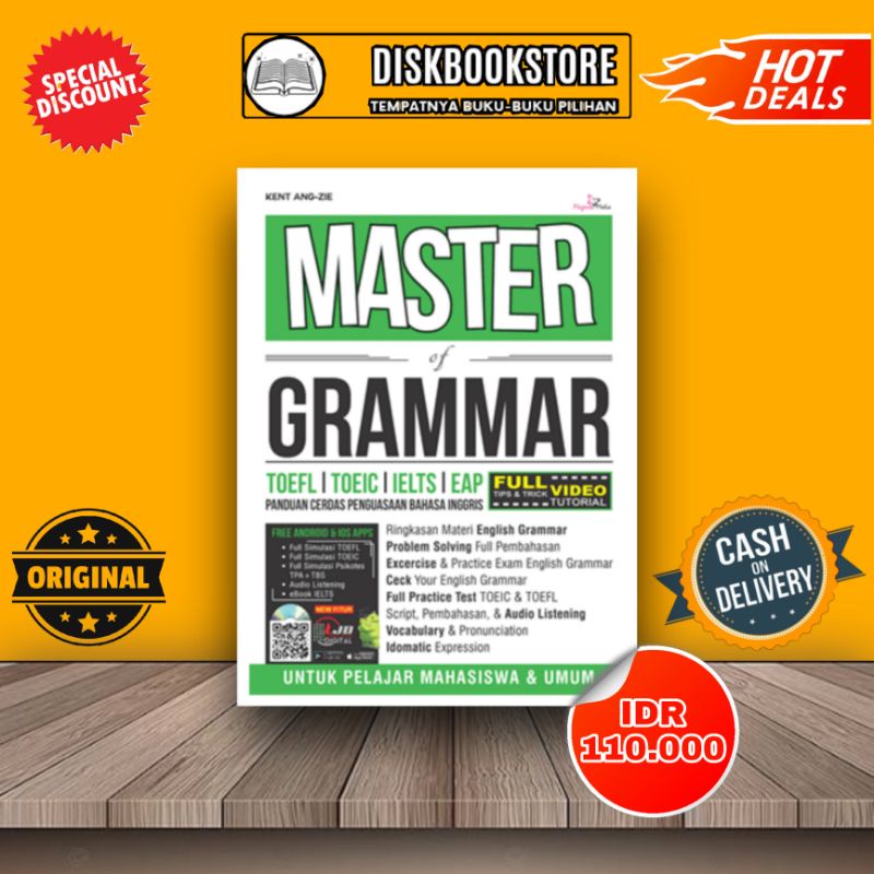 Master of Grammar TOEFL TOEIC IELTS EAP Cover Book New | Shopee Philippines