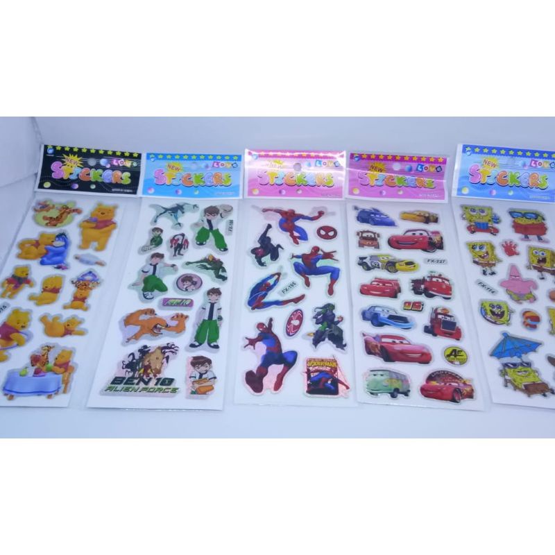 20PCS WHITE RAISED STICKERS (MIX) | Shopee Philippines