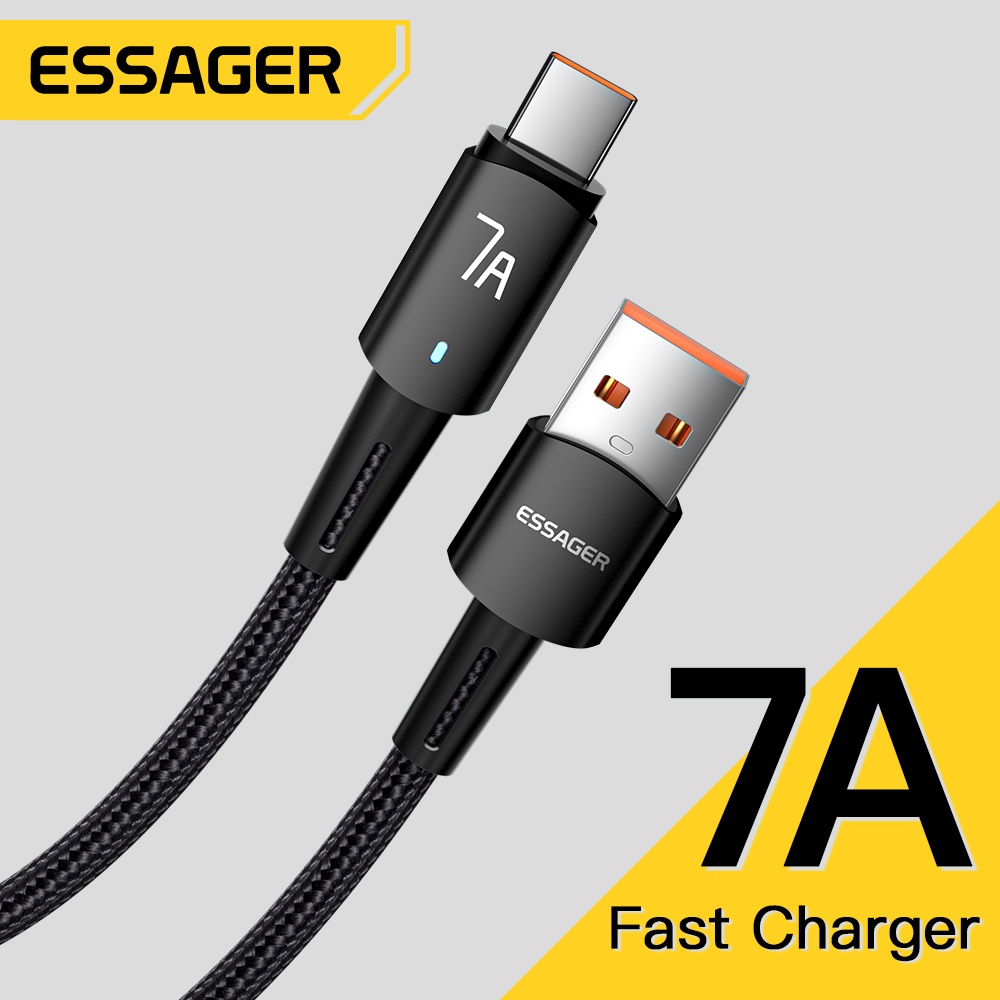 Essager 80W 7A Super fast Charger Cable Fast USB Type C Charging Data ...