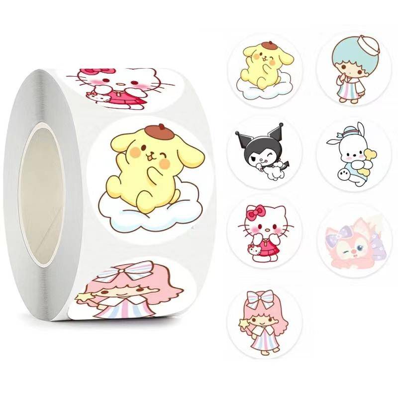 500pcs Sanrio Cinnamoroll Sealing Sticker Scrapbook Envelope Sticker ...