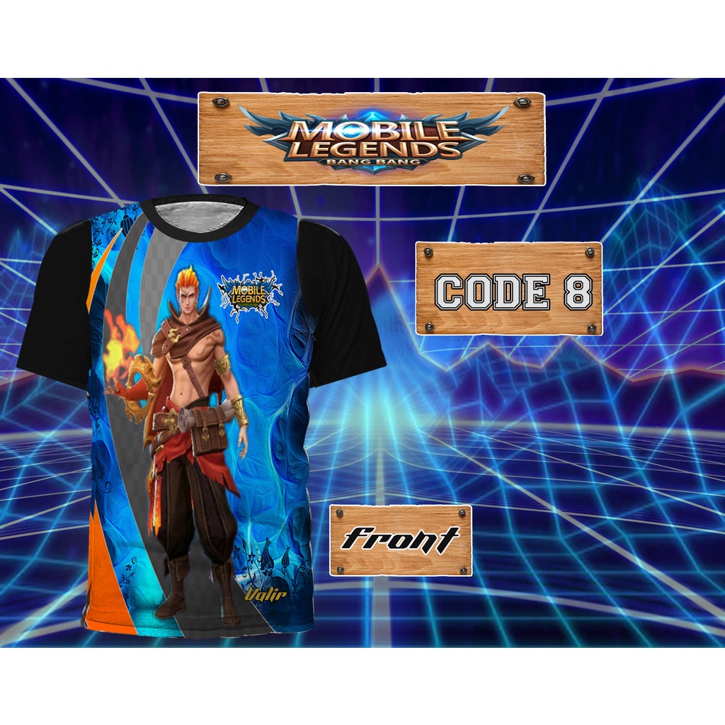 MOBILE LEGENDS Black T-shirt Sublimation version 2 | Shopee Philippines
