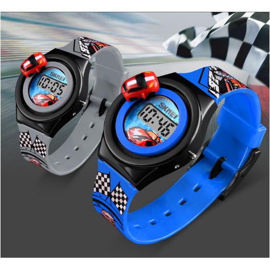 SKMEI 1376 Fashion Rotating Car Kids Watch Boy and Girl Cute Little Toy ...