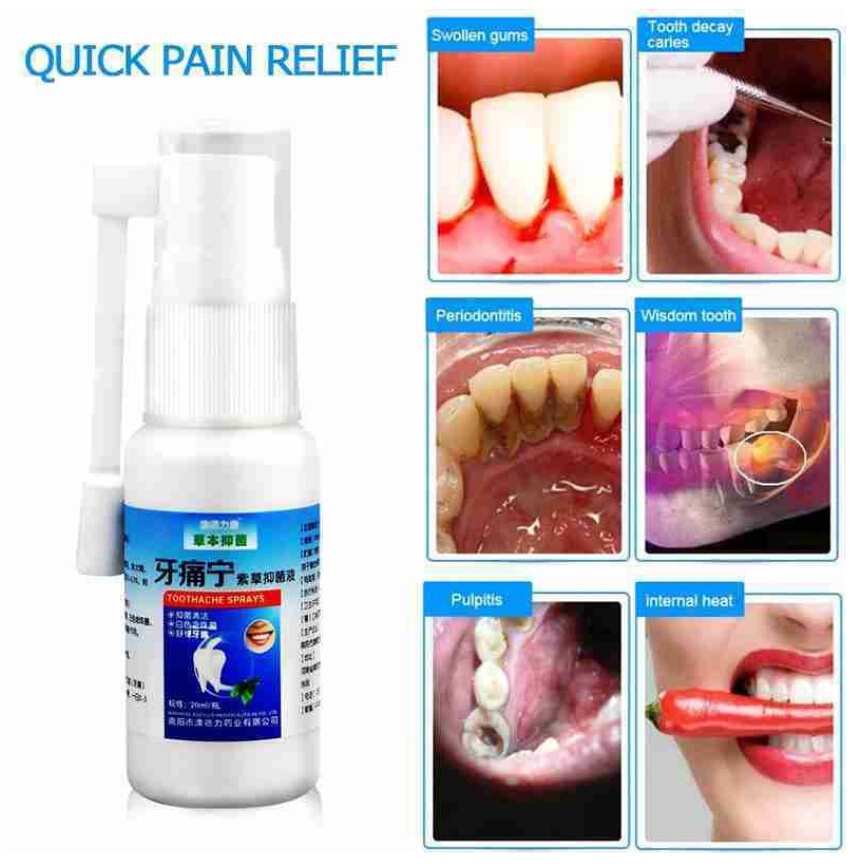 Toothache Pain Relief Teeth Care Sprays Effective Dental Tooth Pain ...